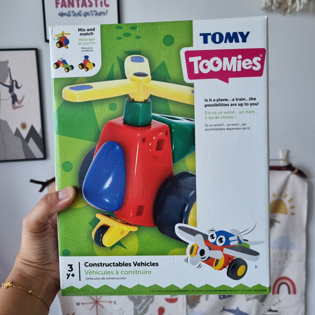 Tomy Toomies Constructables Vehicles - Puzzle Toy - Vehicle Toy - Build ...