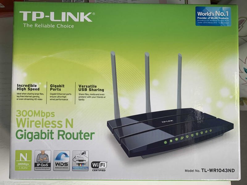 TP-Link TL-WR1043ND 300Mbps wireless N Gigabit Router 無線路由器, 電腦＆科技, 電腦 ...