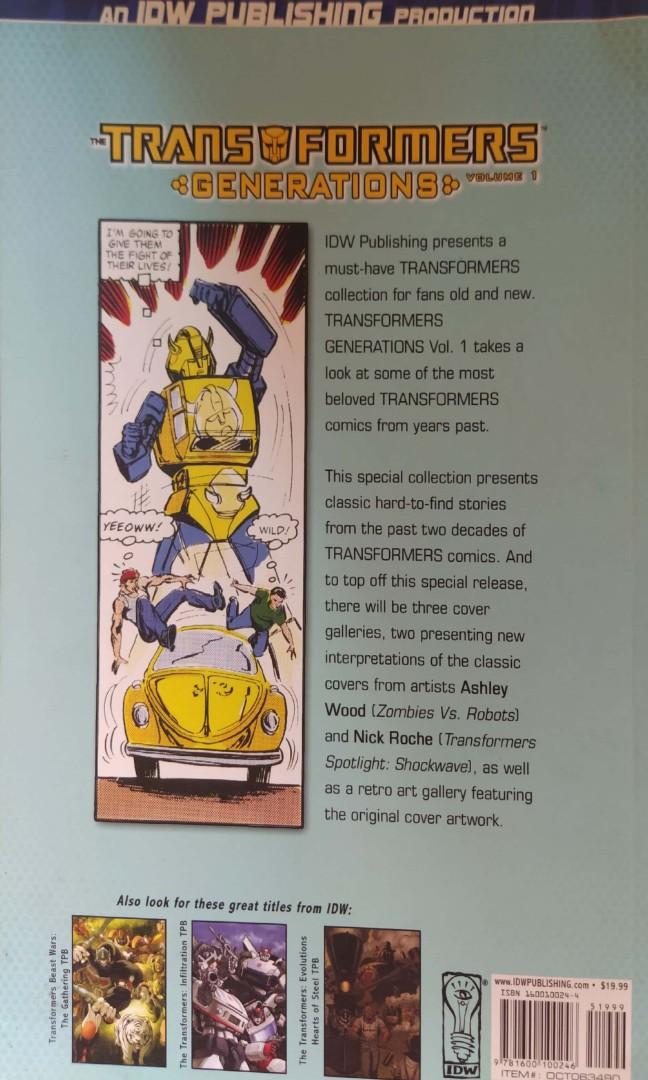 Transformers: Generations (Vol. 1) (Paperback), Hobbies & Toys, Books ...