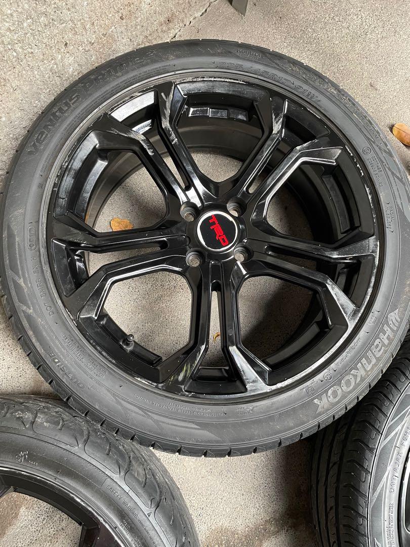 TRD mags & Tires, Car Parts & Accessories, Mags and Tires on Carousell