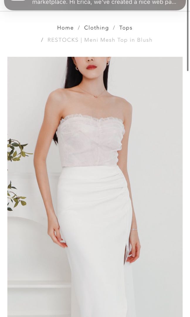 TSS Meni Mesh top, Women's Fashion, Tops, Sleeveless on Carousell