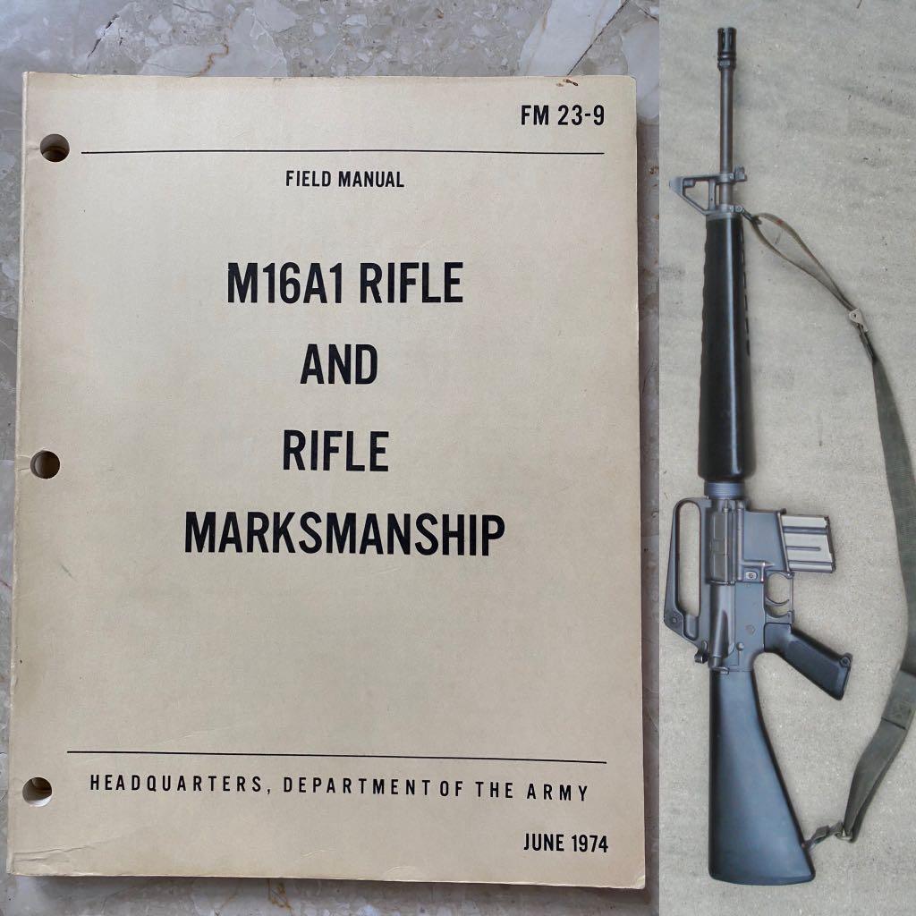 US Army M16A1 Field Manual (Vietnam era), Hobbies & Toys, Memorabilia ...
