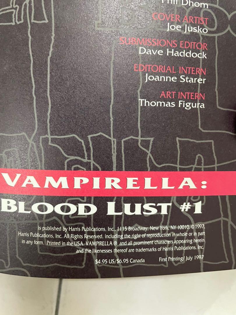 Vampirella Blood Lust 1997 Comic Set ossie 1-2 Lot Joe Jusko art ...