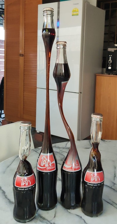 Vintage Coke - Fancy Coke Glass Bottle, Hobbies & Toys, Memorabilia ...