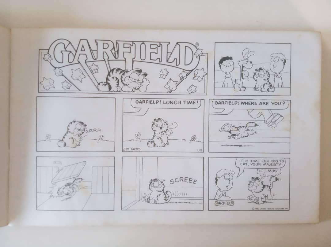 Vintage Garfield Comic Strips (1984-1986), set of 5, Buku & Alat Tulis ...