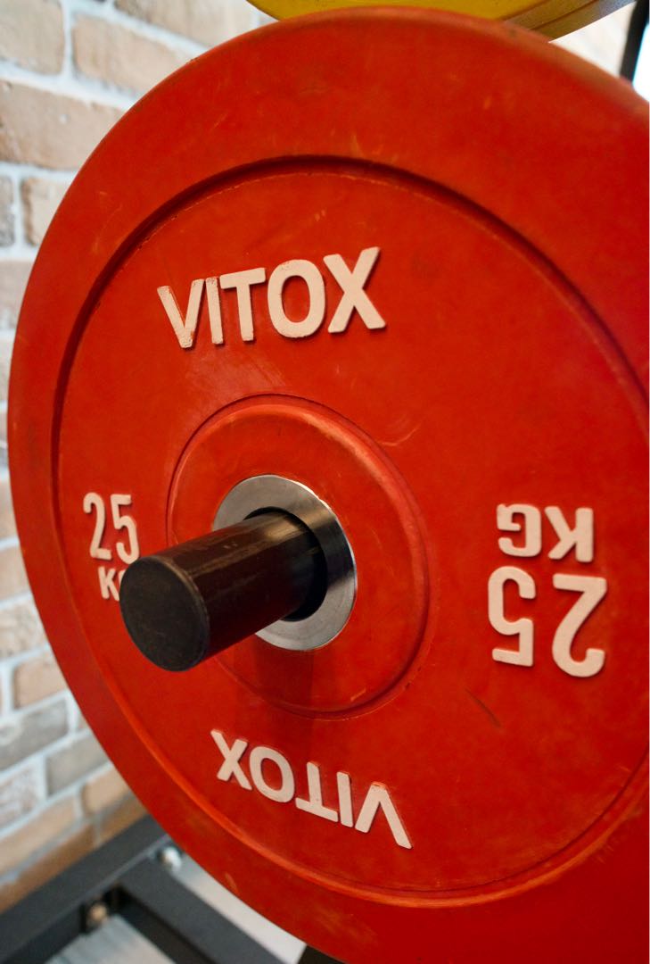Vitox 25kg bumper plates pair, Sports Equipment, Exercise & Fitness ...