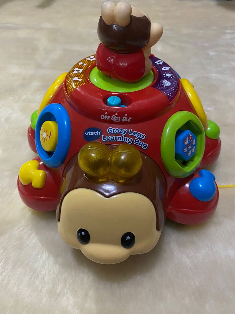 Vtech crazy legs learning bug, Babies & Kids, Infant Playtime on Carousell