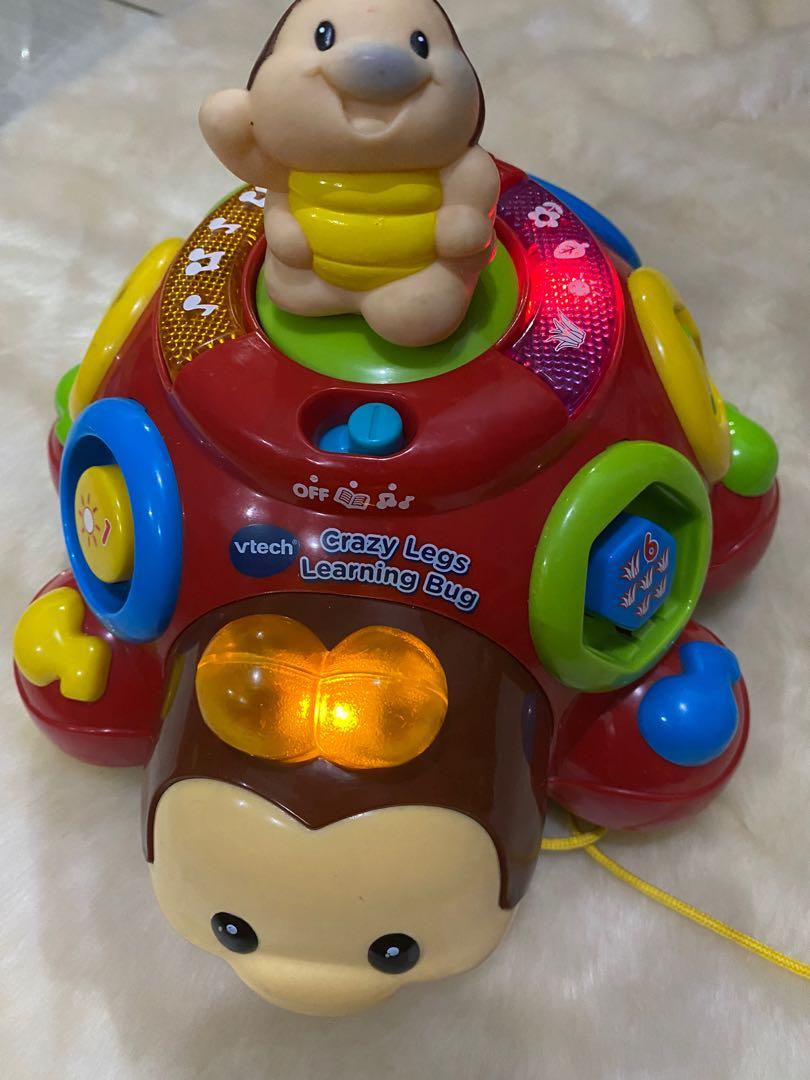 Vtech crazy legs learning bug, Babies & Kids, Infant Playtime on Carousell