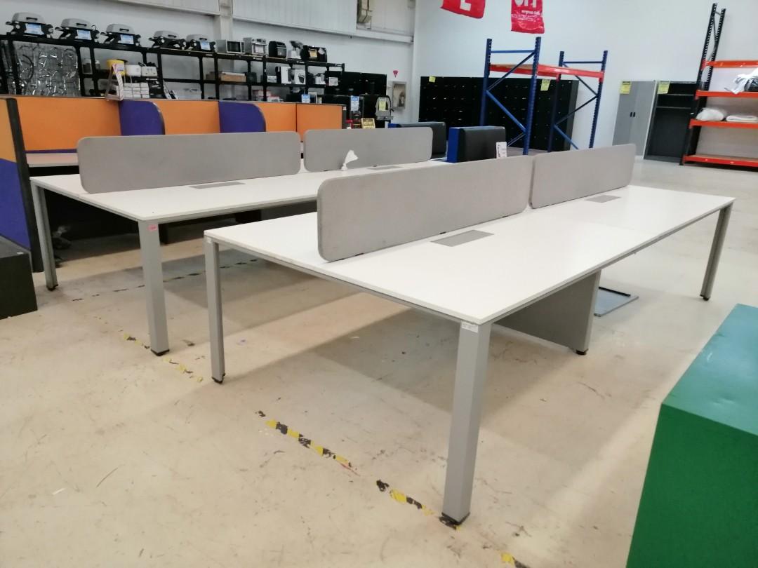 Workstation Table w/ Divider, Furniture & Home Living, Office Furniture ...