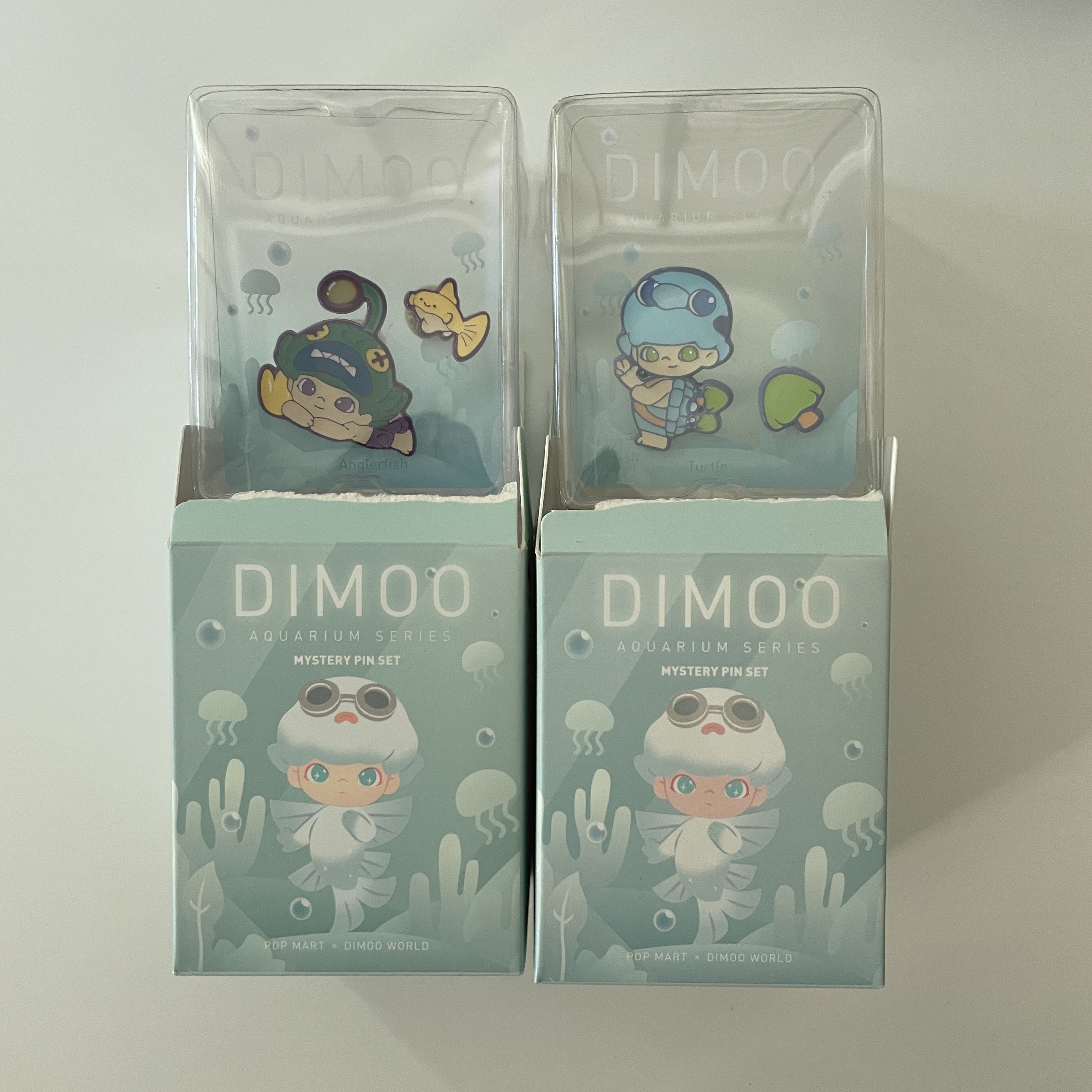 [WTT/WTS] Pop Mart Dimoo Aquarium Enamel Pin (Anglerfish & Turtle ...