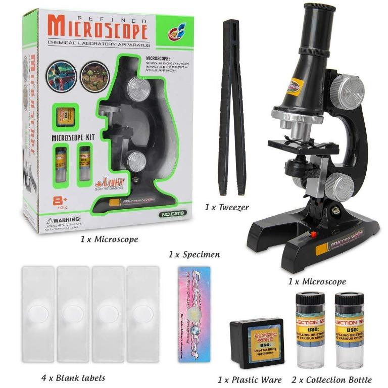 [948] Refined Microscope Kit Chemical Laboratory Apparatus Kids Child ...