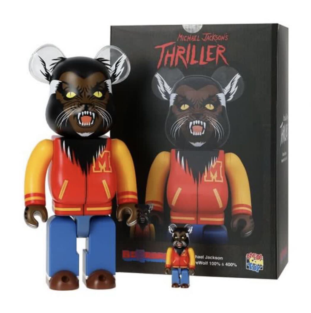 全新 Bearbrick Michael Jackson MJ Thriller Werewolf 人狼 米高積遜 100% + 400% ...