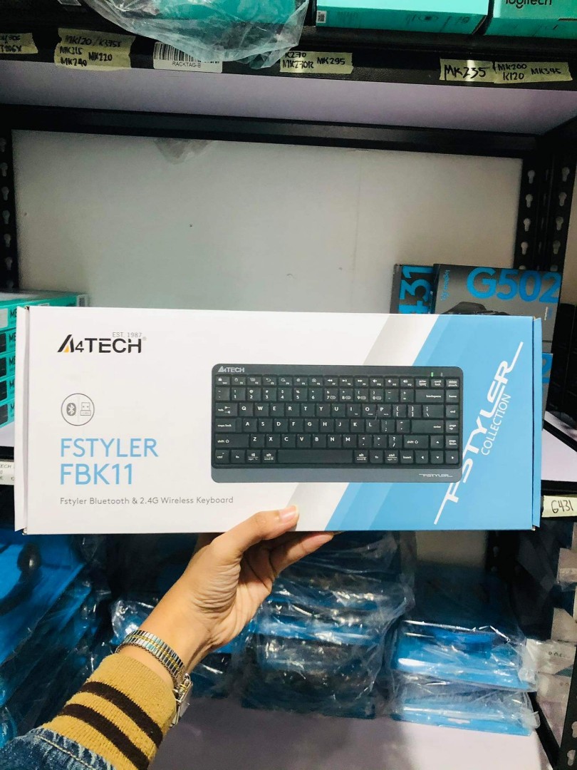 A4Tech FBK11 Bluetooth & 2.4G Wireless Keyboard Black, Computers & Tech ...