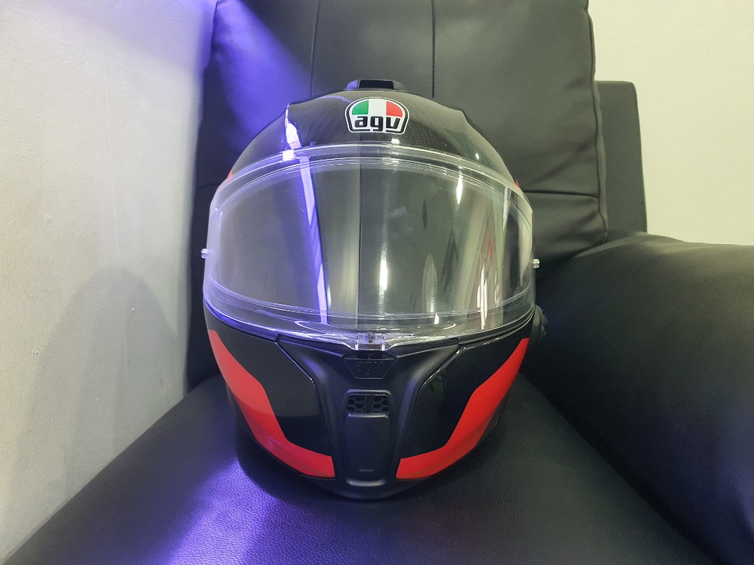 AGV Sportmodular Helmet with Sena, Motorcycles, Motorcycle Apparel on ...