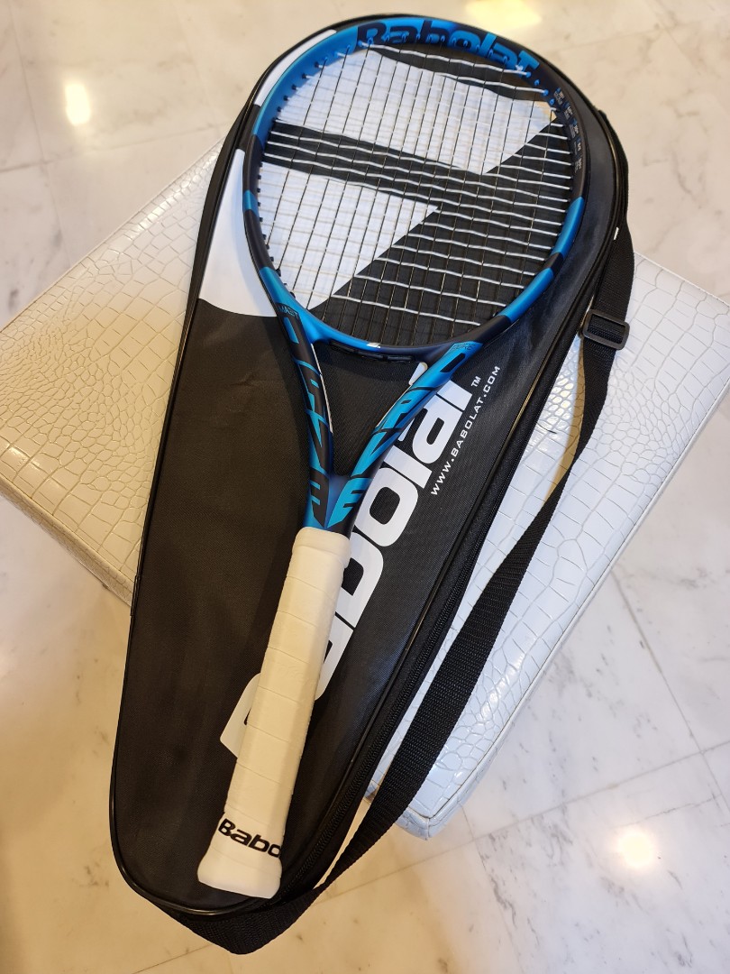Babolat Pure Drive Team Grip Size L1 (4 1/8) Strings :- Hybrid Poly ...