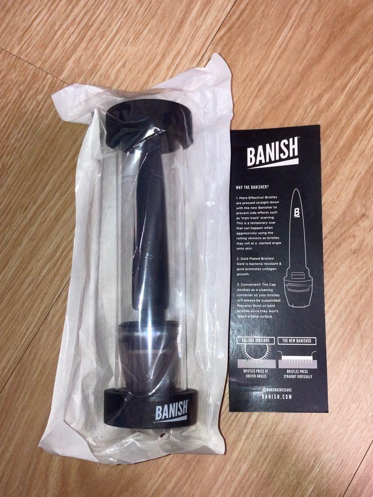 Banisher 2.0 microneedling stamp 24k gold plated, Beauty & Personal ...