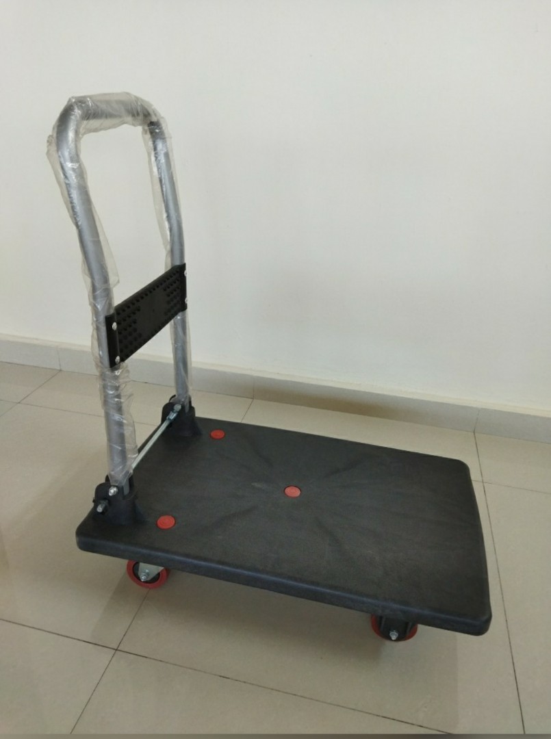 BN Strong Foldable Platform Trolley Cart 64 x 40 cm, Furniture & Home ...