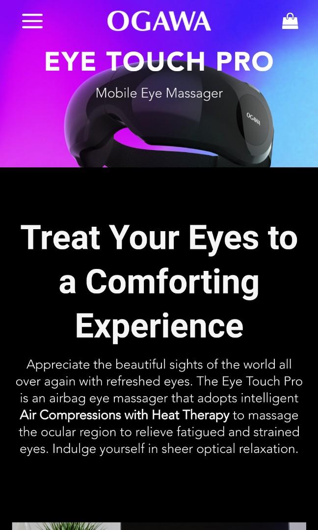 BNIB Ogawa Eye Touch Pro Massager, Mobile Phones & Gadgets, Other ...