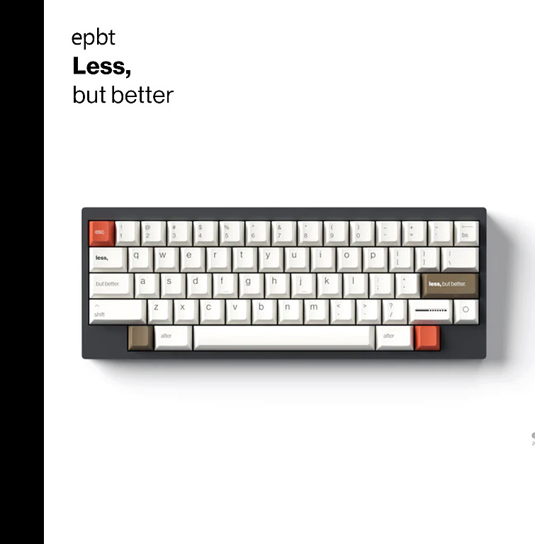BRAND NEW ePBT Less But Better Keycap Kit (Base Kit, Novelties, Less ...