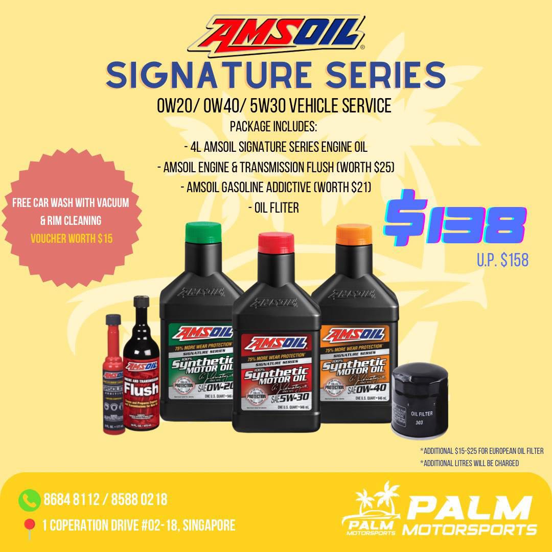 AMSoil Signature Series - Engine Oil Servicing Promo, Car Accessories ...