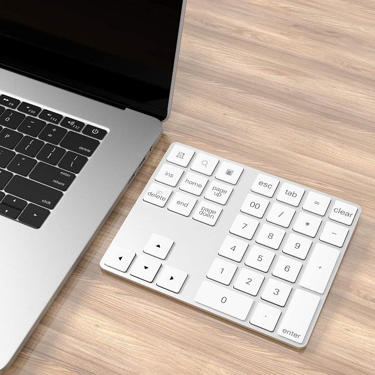 Cateck Bluetooth Numeric Keypad with Multiple Shortcuts 34-Keys Number ...