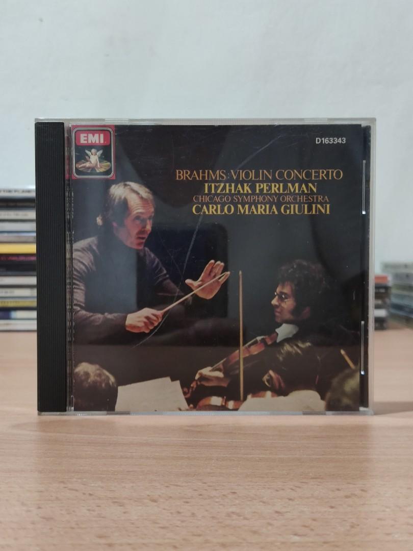(CD) Brahms Violin Concerto Itzhak Perlman Chicago Symphony Orchestra Carlo Maria Giulini ...