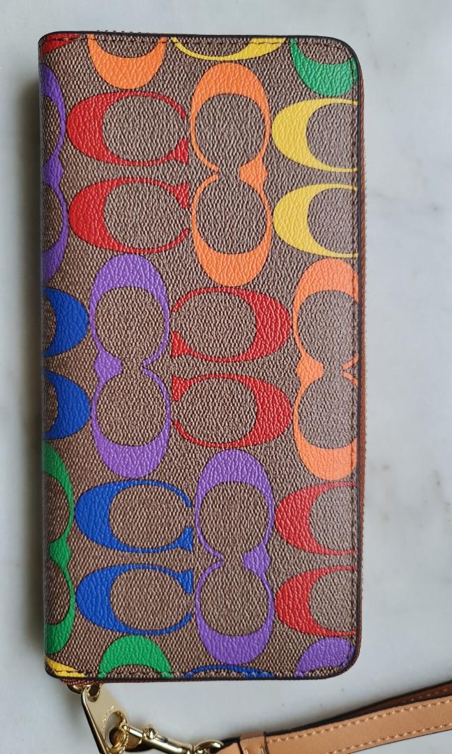 Coach Rainbow Wallet, Women's Fashion, Bags & Wallets, Wallets & Card ...