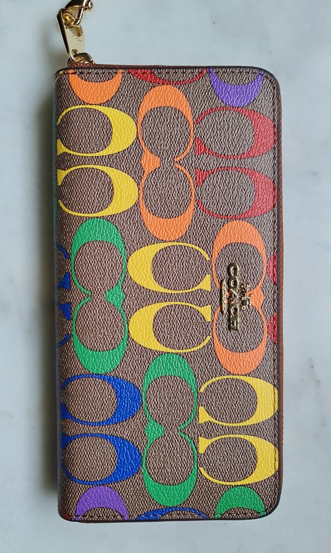 Coach Rainbow Wallet, Women's Fashion, Bags & Wallets, Wallets & Card ...