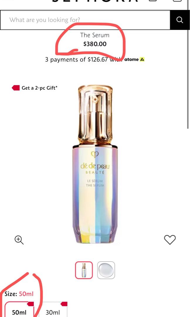 Cpb The serum 50ml Cle de Peau Full Size, Beauty & Personal Care, Face ...