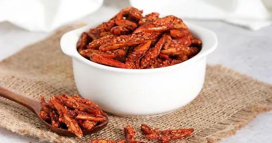 Crispy chili snack with chia seed, Food & Drinks, Packaged & Instant ...