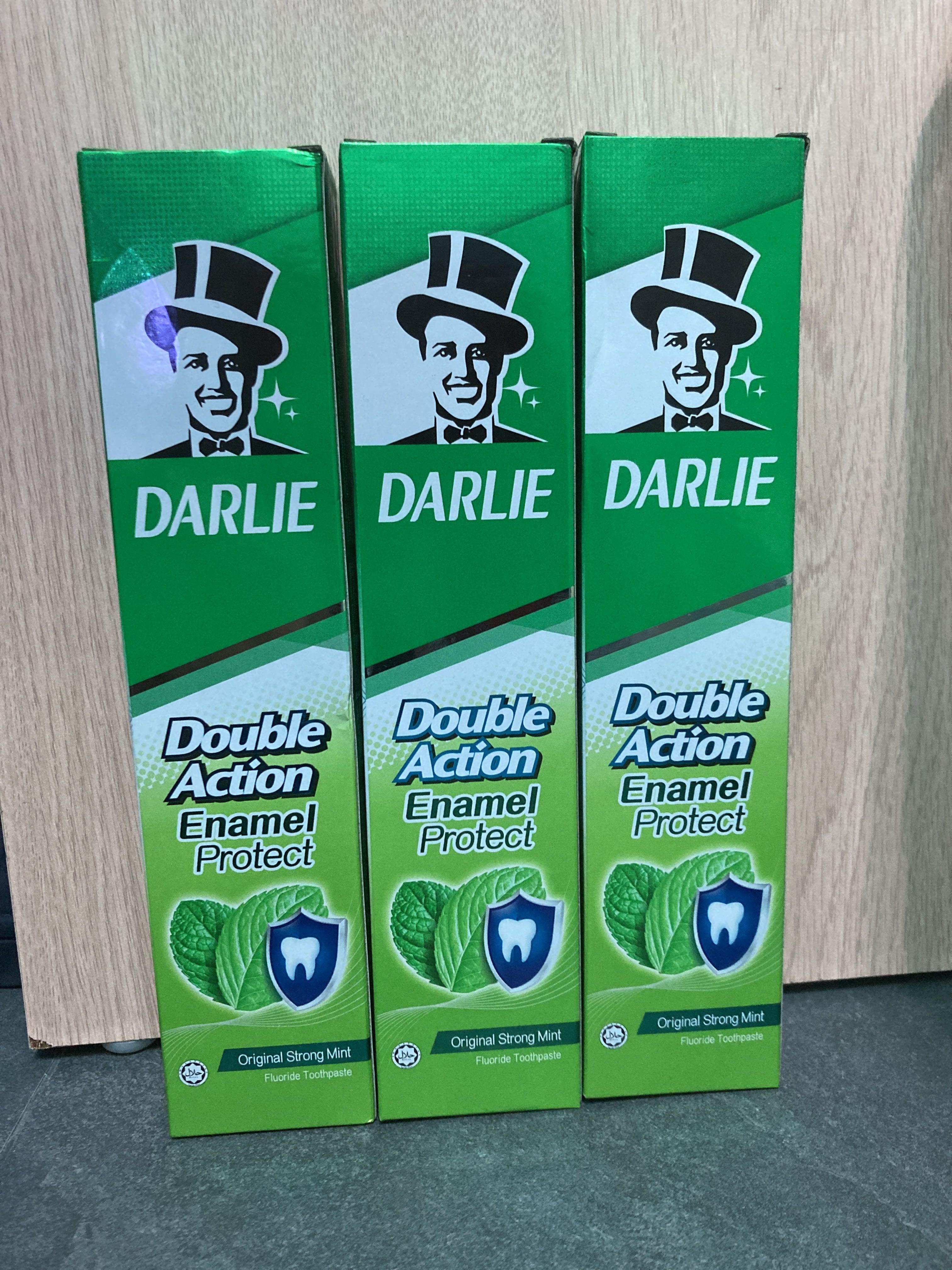 Darlie Double Action Enamel Protect Fluoride Toothpaste Original Strong ...