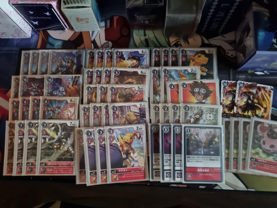 Digimon Red Wargreymon X deck, Hobbies & Toys, Toys & Games on Carousell