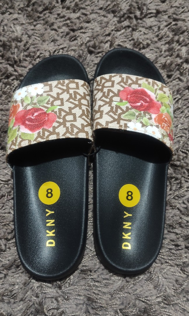 Dkny slides, Women's Fashion, Footwear, Slippers and slides on Carousell