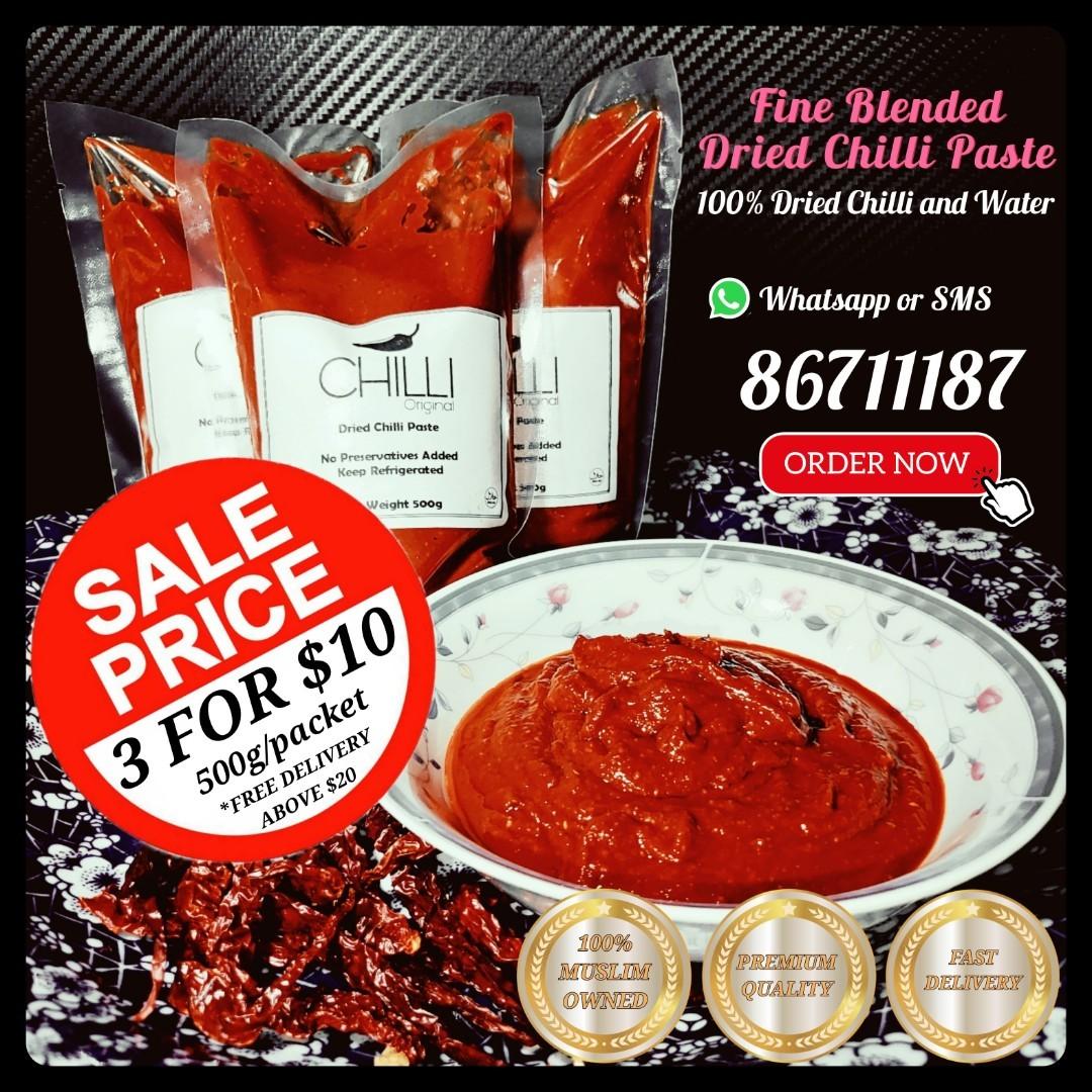 Dried Chilli Paste (3 packets at $10), Food & Drinks, Spice & Seasoning ...