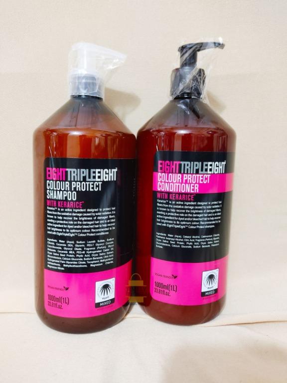 Eight Triple Eight Color Protect Shampoo/Conditioner 1L, Beauty ...