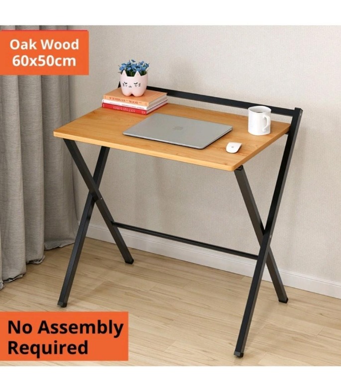Folding Table Study Table Desk Computer Desk Home Office Laptop Table ...