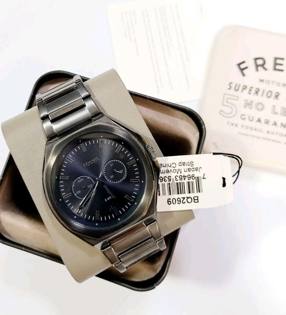 Fossil BQ2609 Black Watch free shipping, Men's Fashion, Watches ...