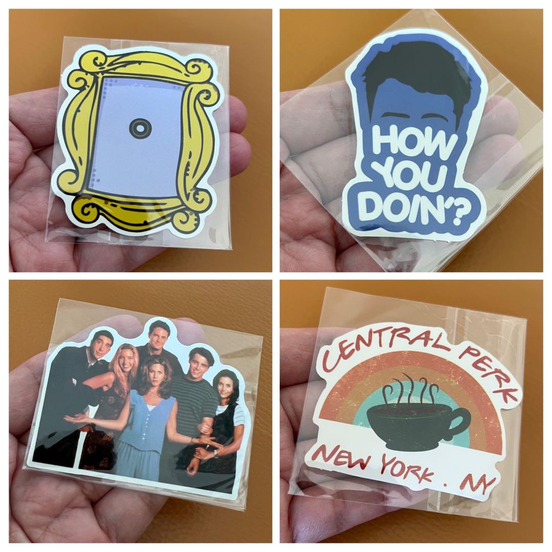 FRIENDS stickers Rachel Chandler Ross Joey Monica Phoebe sitcom $0.80 ...