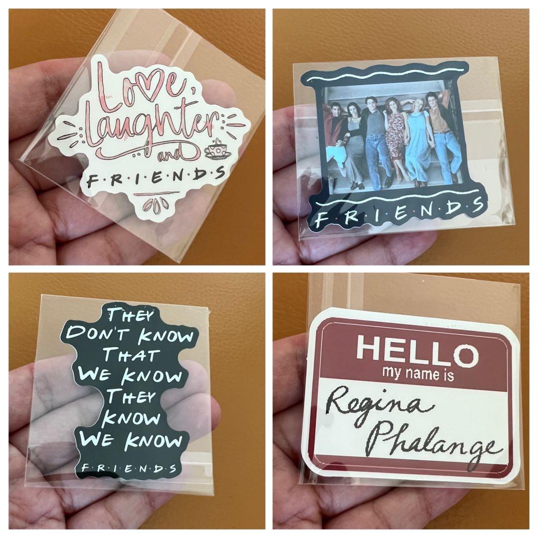 FRIENDS stickers Rachel Chandler Ross Joey Monica Phoebe sitcom $0.80 ...