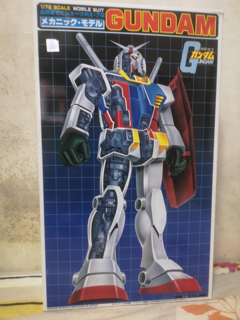 Gundam Mechanic Model 1/72 RX-78-2 Gundam Model kit Gunpla Mobile suit ...