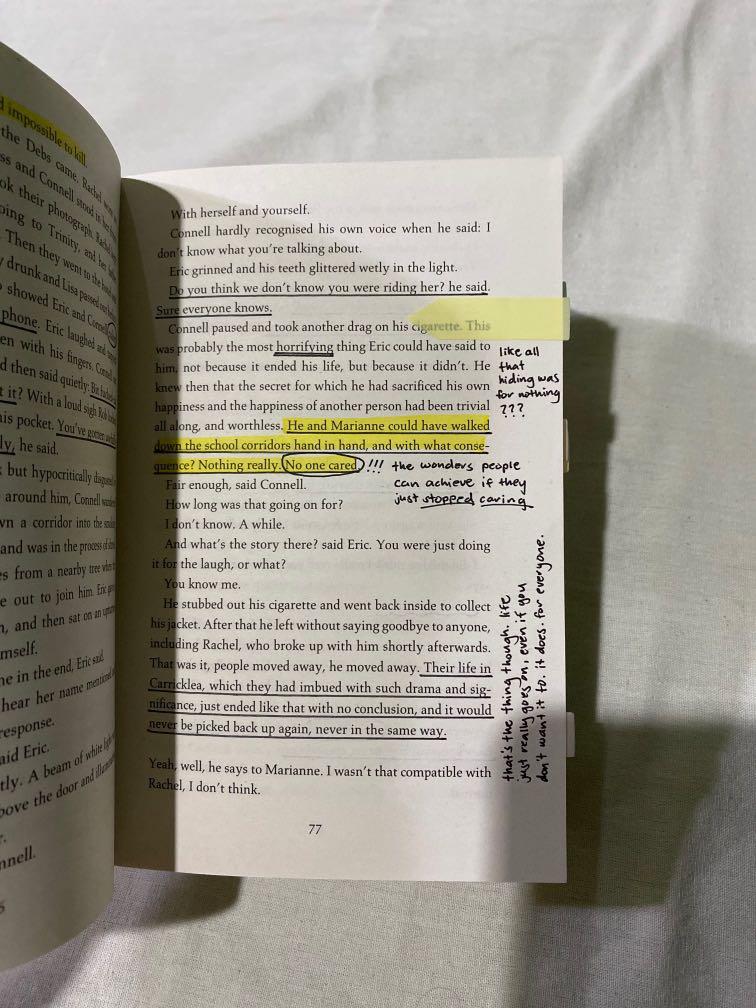 [HEAVILY ANNOTATED] Normal People by Sally Rooney, Hobbies & Toys ...