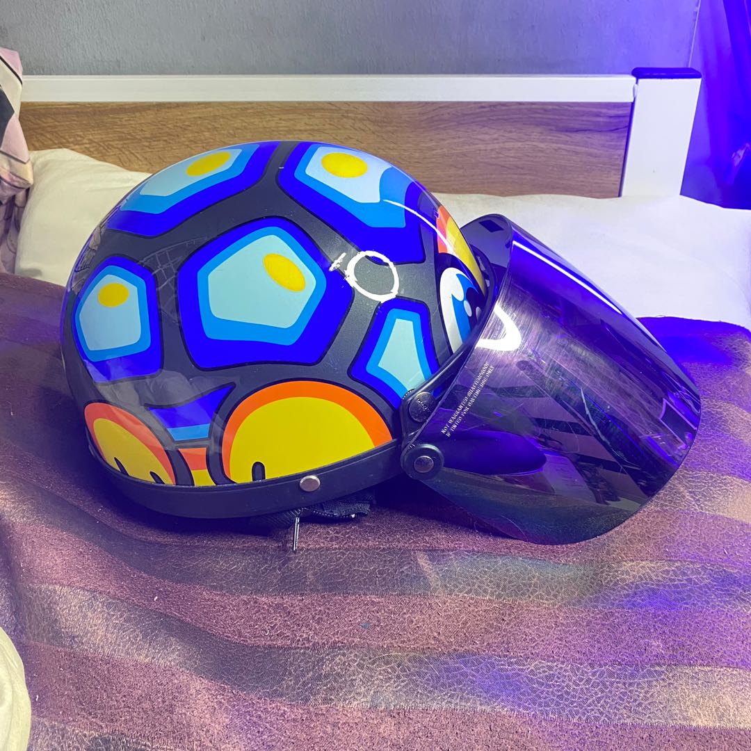 Helmet MHR Turtle Skali Visor, Motorbikes on Carousell
