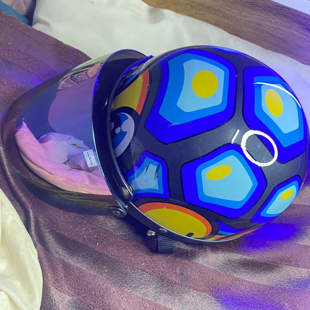 Helmet MHR Turtle Skali Visor, Motorbikes on Carousell