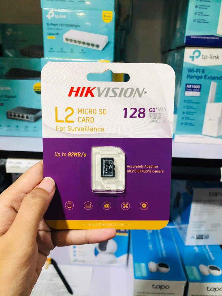 HIKVISION 128GB L2 MicroSD Card For Surveillance Class 10 HS-TF-L2/128G, Mobile Phones & Gadgets ...