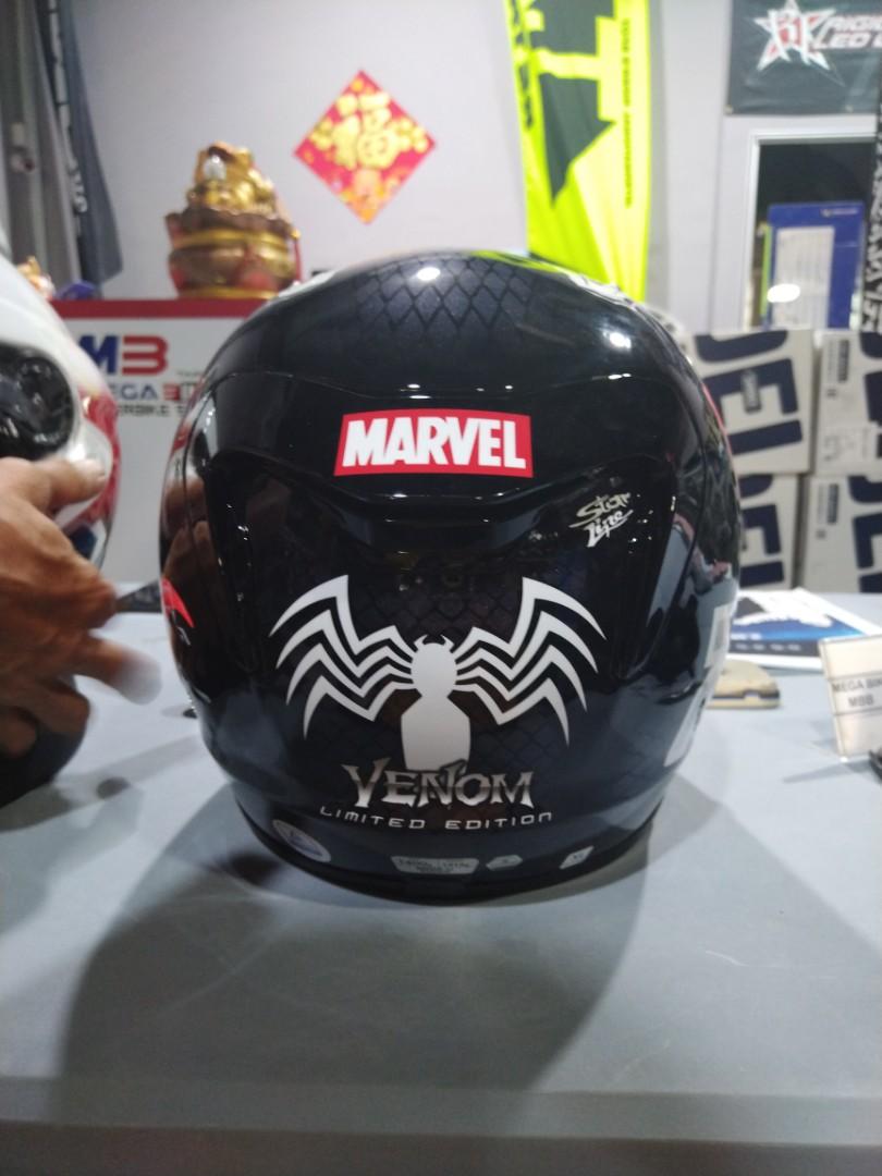 HJC MARVEL VENOM LIMITED EDITION XL SIZE, Motorbikes on Carousell