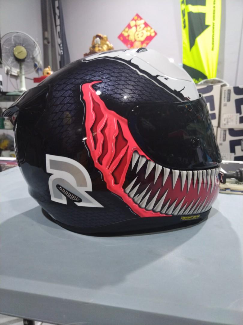 HJC MARVEL VENOM LIMITED EDITION XL SIZE, Motorbikes on Carousell