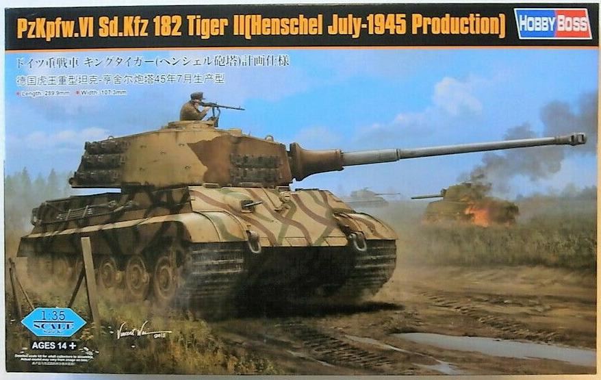 Hobbyboss 1/35 Tiger II Henschel 1946 with metal barrel, Hobbies & Toys ...