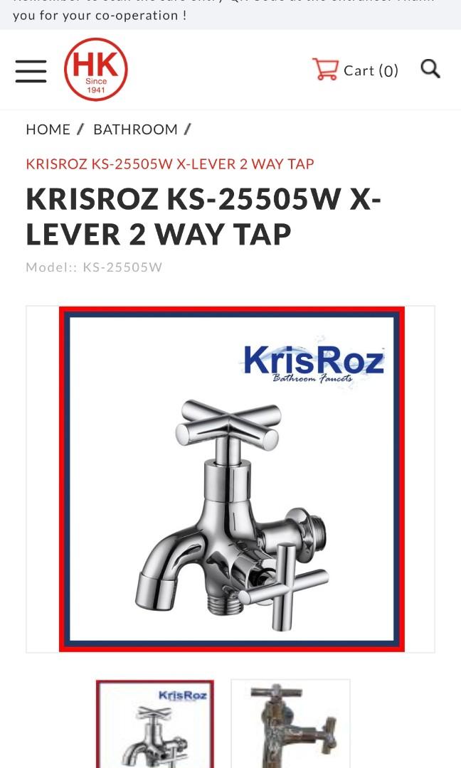 Hoe Kee Two Way Tap, Furniture & Home Living, Bathroom & Kitchen ...