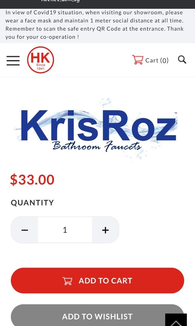 Hoe Kee Two Way Tap, Furniture & Home Living, Bathroom & Kitchen ...