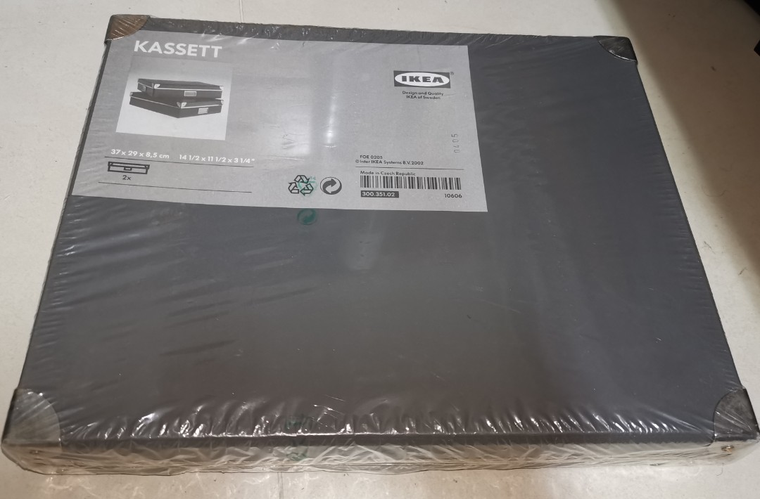 IKEA KASSETT storage box, Furniture & Home Living, Home Improvement ...